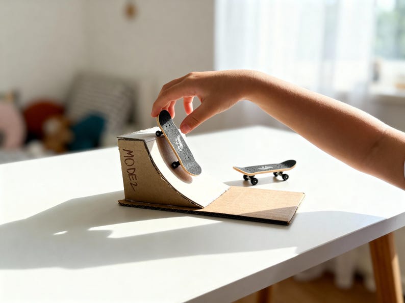DIY Fingerboard Ramp Kit: Mini Skatepark Craft Set, Build Your Own Ramp ...