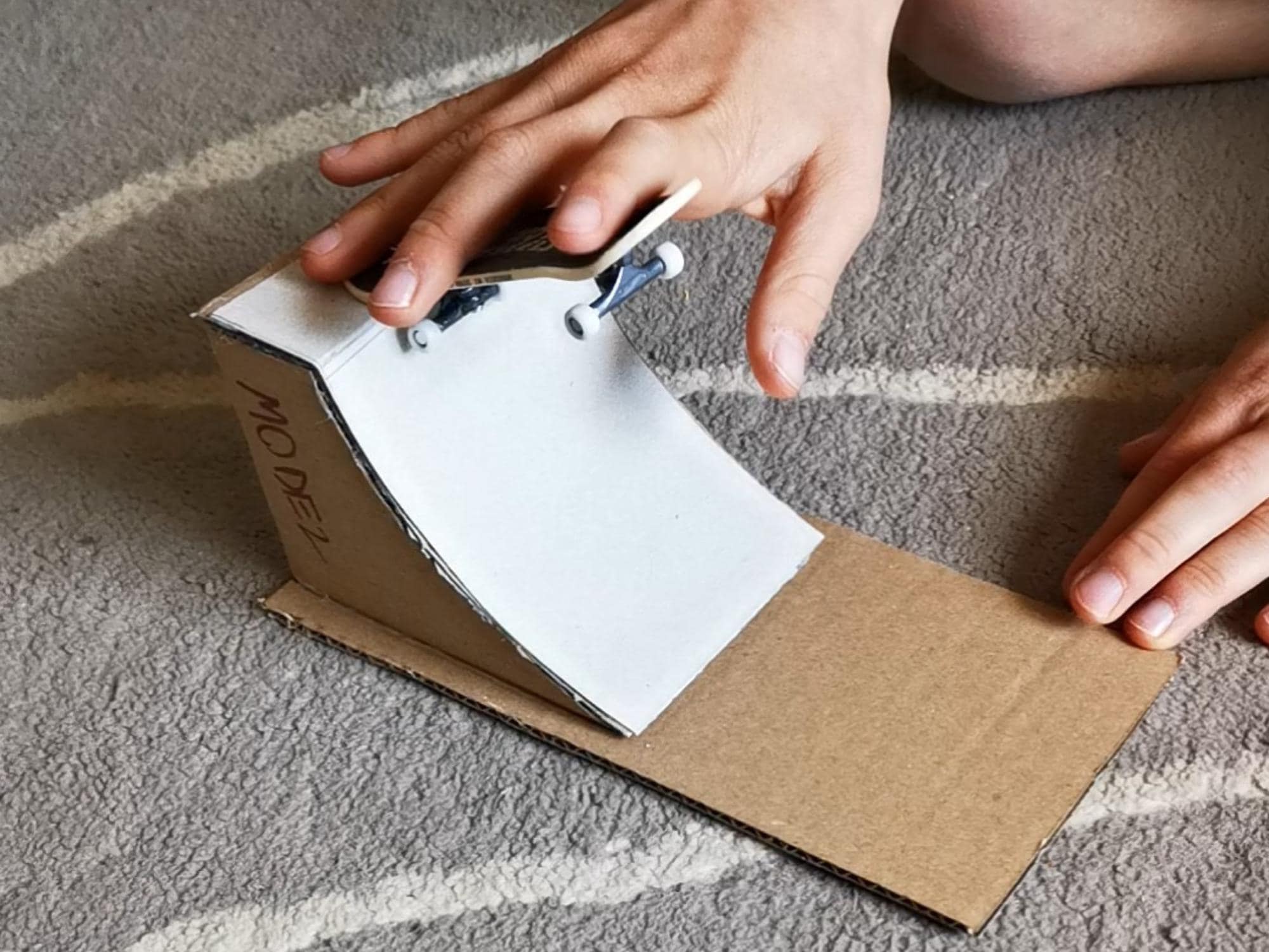 Fingerboard Ramp Template DIY: Printable Skatepark Obstacles, Mini Ramp ...