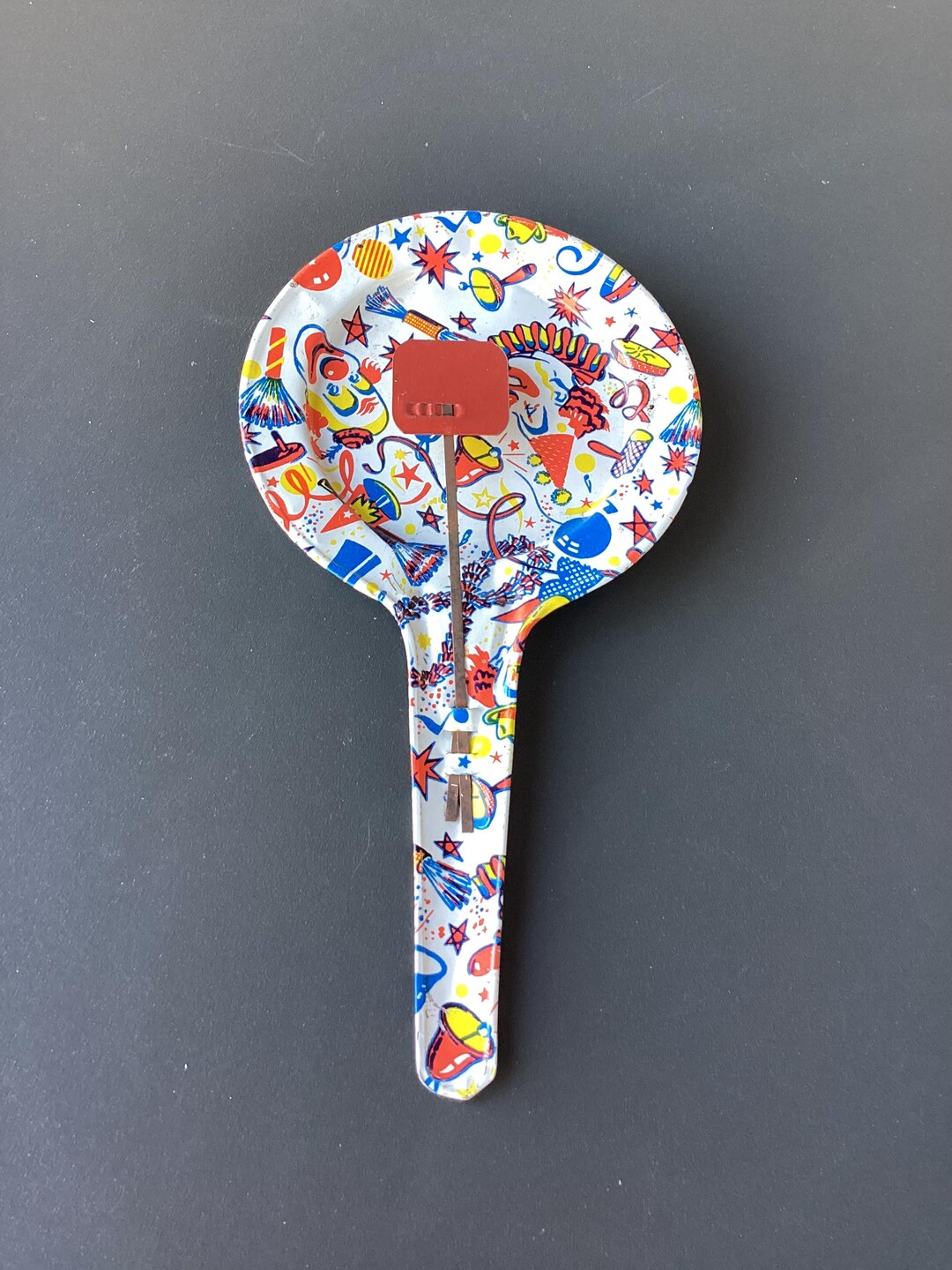 VINTAGE NOISE MAKER Metal Toy Clacker Costume Party Favor Noise Maker ...