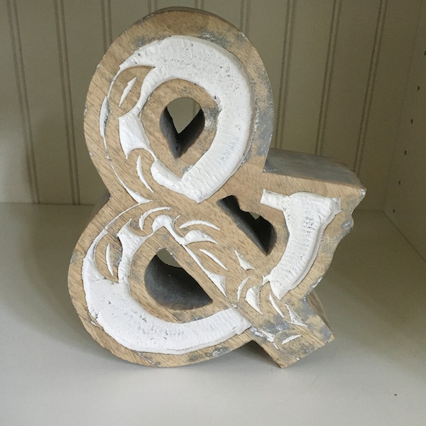 Wood Ampersand Sign - Etsy