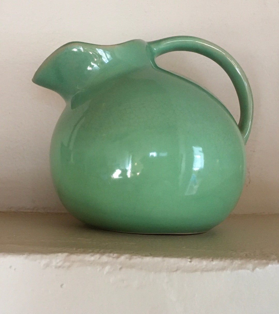VINTAGE GREEN PITCHER 1960s Country Cottage Farmhouse - Etsy