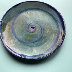 Vintage Whimsical EARTHWORKS BARBADOS Ceramic Swirls Blue Green ...