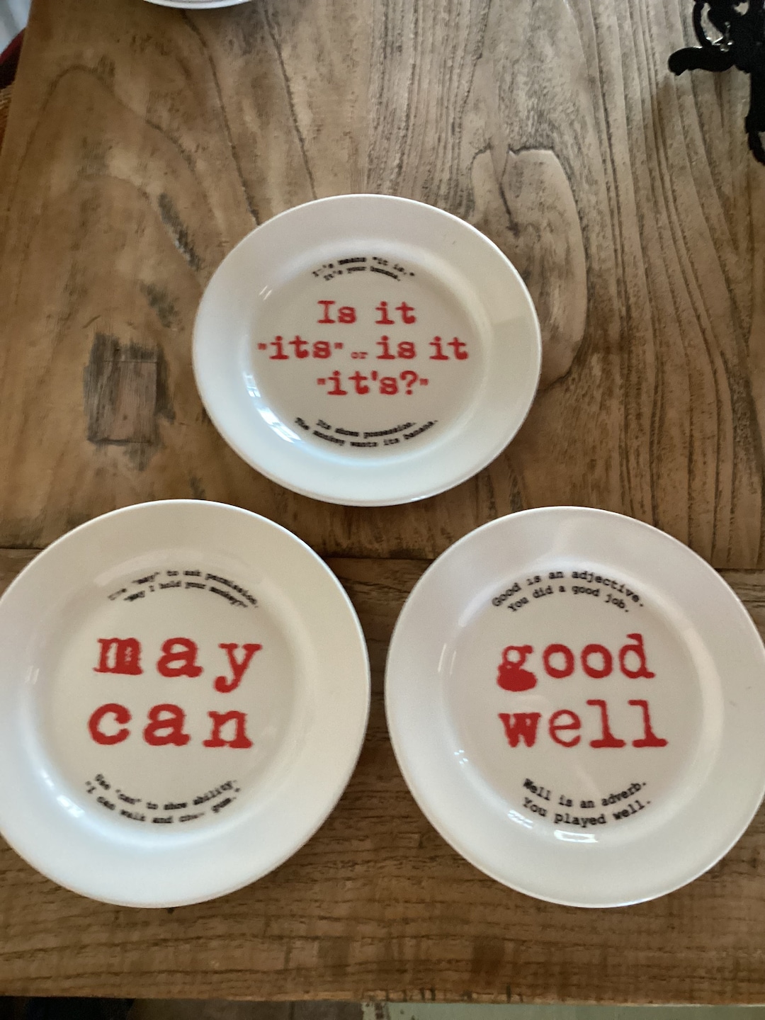 Vintage GRAMMARWARE PLATE Tuxton Plates - Etsy