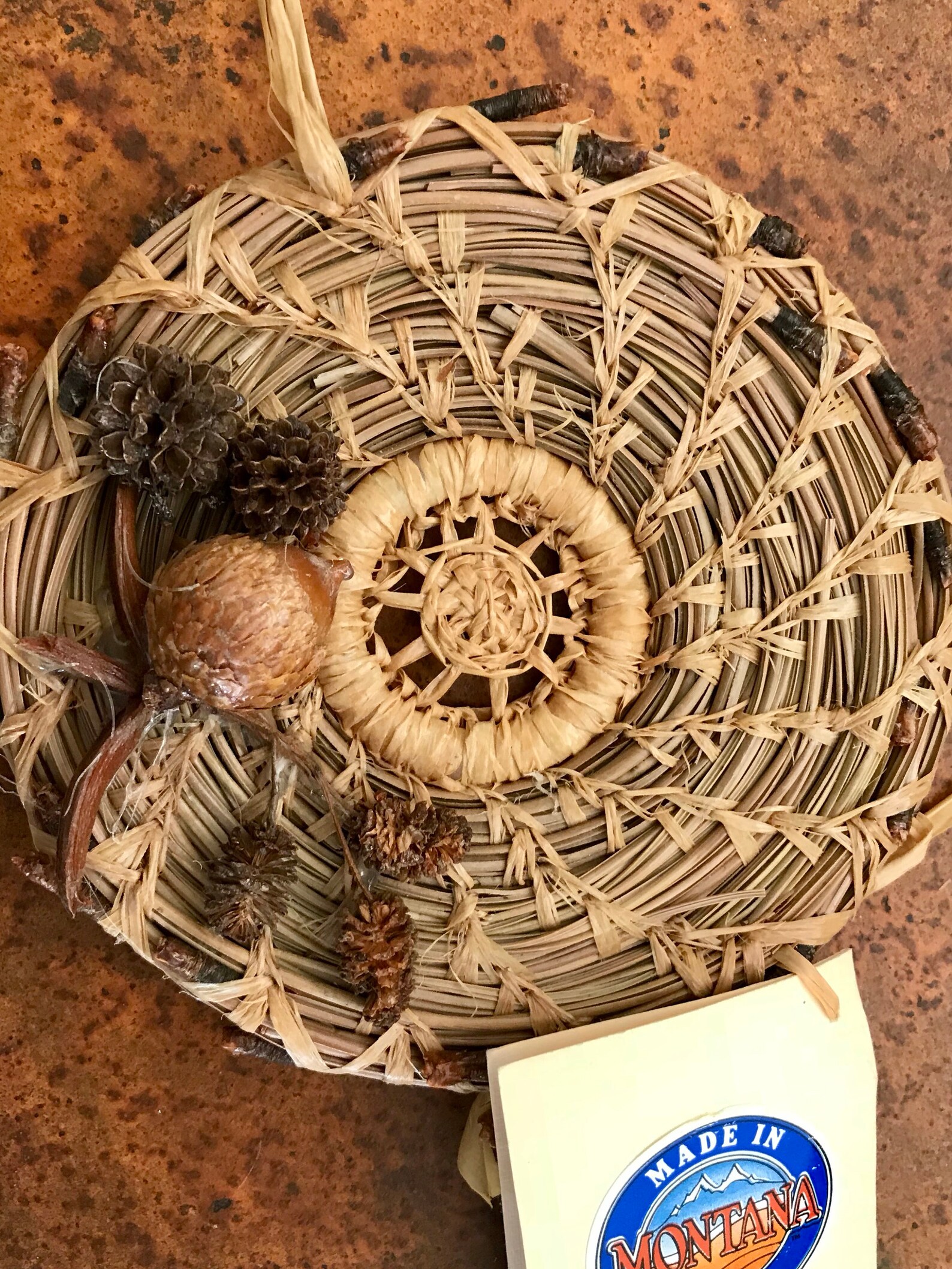 Vintage Native American Hand Coiled Ponderosa Pine Needle - Etsy