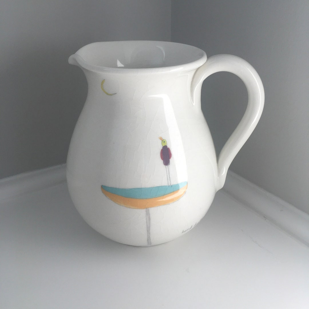 VINTAGE BIRD BATH Pitcher Made by Wella 2002 - Etsy