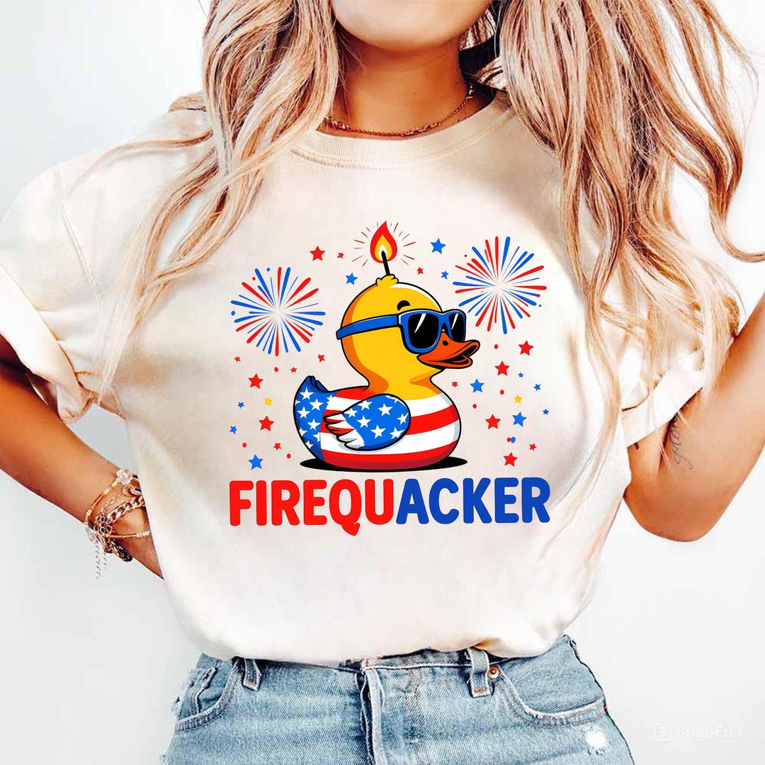 4th of July Duck Png | Fire Quacker Png | Boys Independence Day ...
