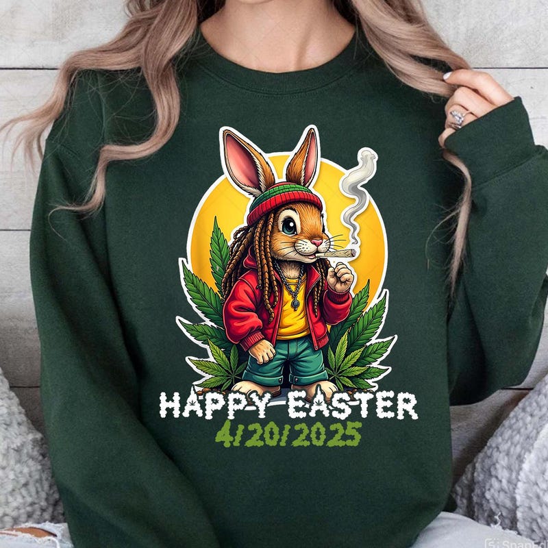 Stoned Easter Bunny - Etsy
