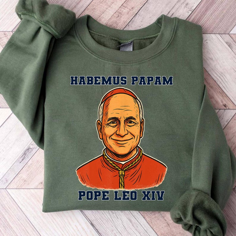 Pope Leo XIV Illustration PNG, Habemus Papam Retro Catholic Clipart ...