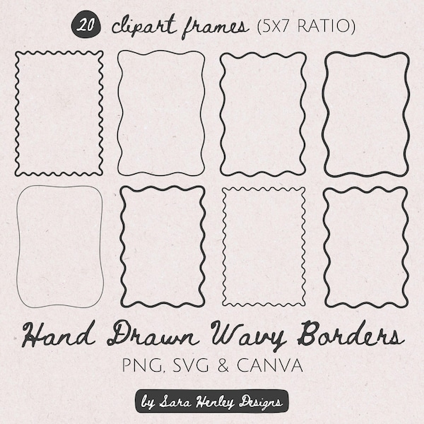 Squiggle Border - Etsy