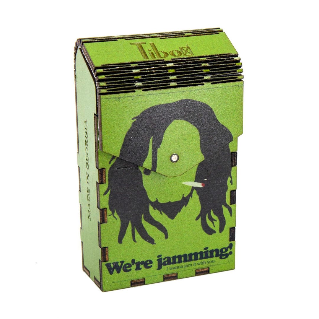 Weed Stash Box – Wooden Joint Holder & Pre-roll Storage, Smoker Gift ...