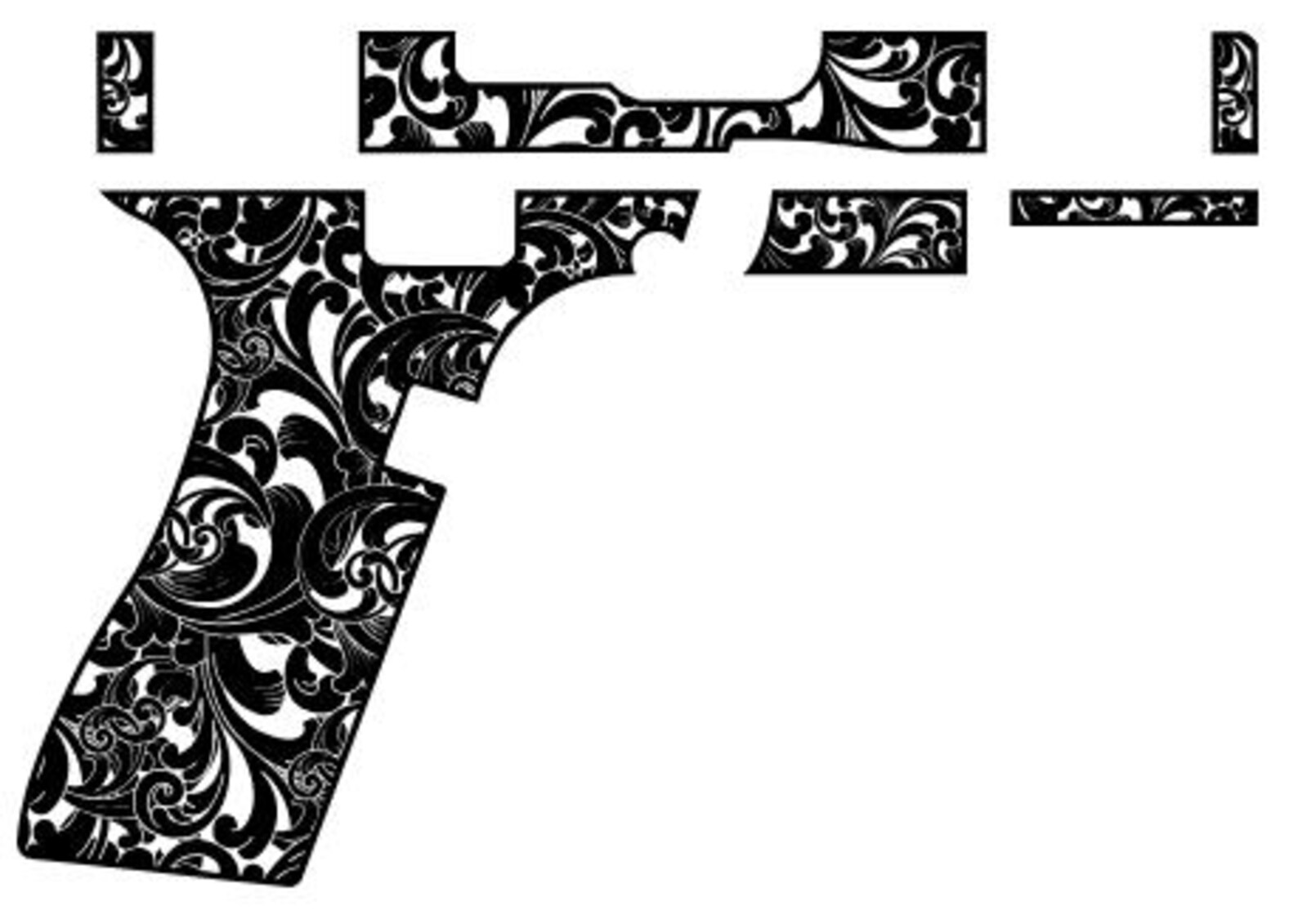 Glock SVG, Glock Scroll, Glock 19 Gen 5 Svg, Glock Vector File, Glock ...