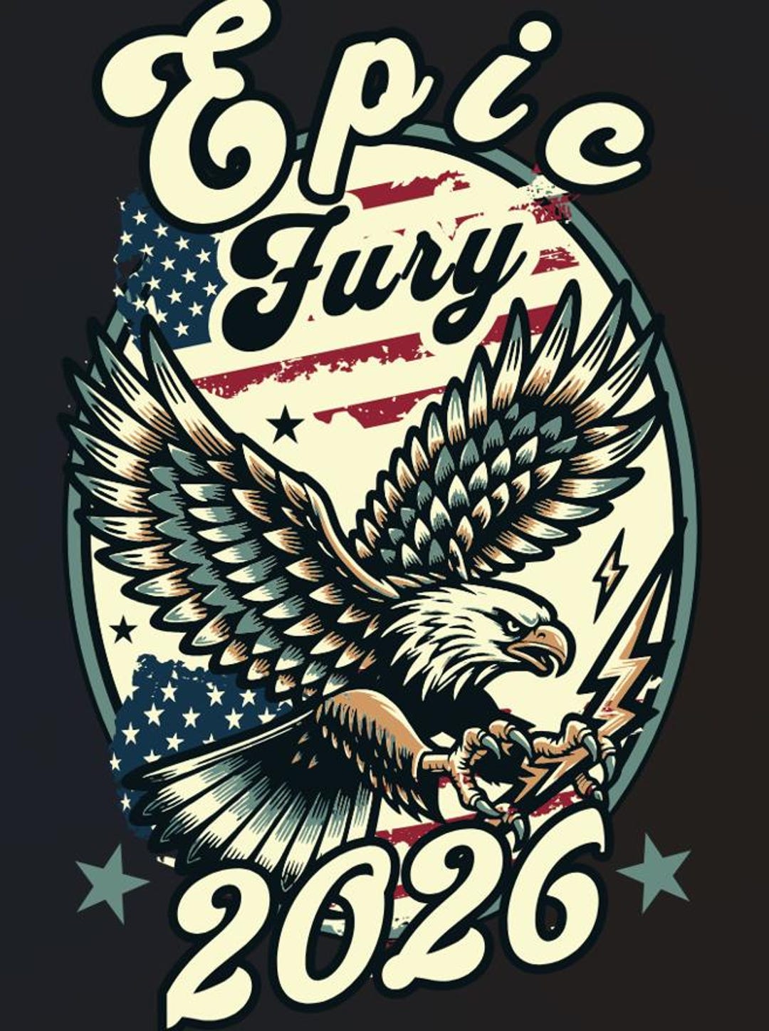 Epic Fury American Flag and Eagle Decal, Epic Fury, EPIC FURY - Etsy