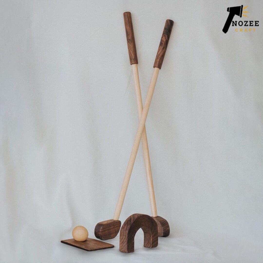Modern Wooden Mini Golf Set | Indoor Fun for Kids & Families | Nozee ...