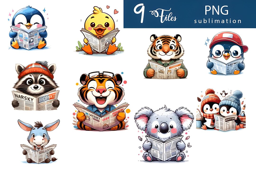 Watercolor Cute Animals Clipart, Cute Animal PNG, Watercolor Animals ...