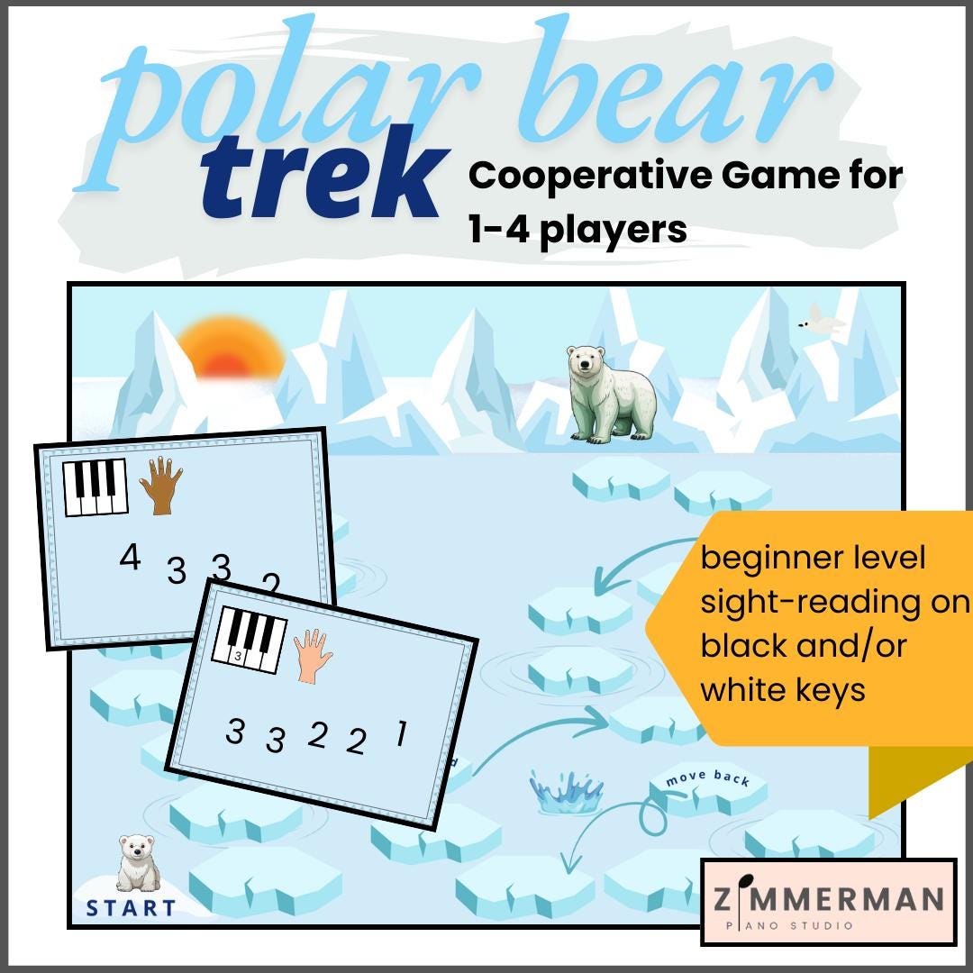 Polar Bear Trek - a Music Cooperative Game | Printable | PDF Digital ...