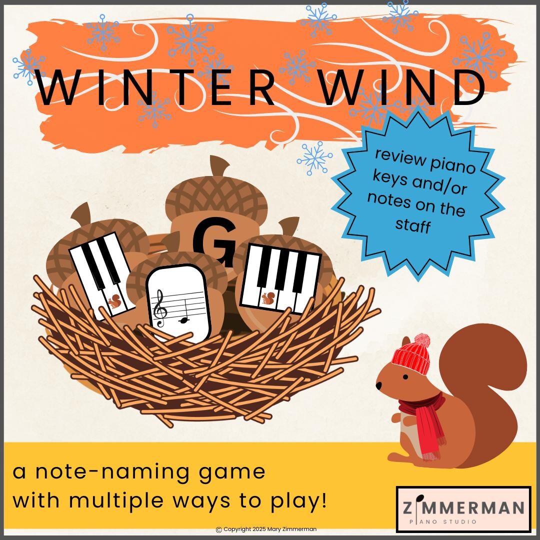 Winter Wind | A Music Note-naming Game - Etsy