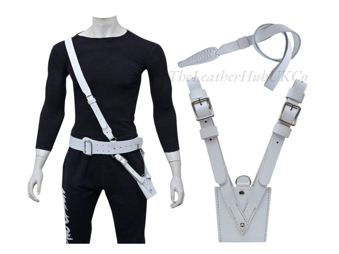 Handmade White Leather Sam Browne Belt Set: Military Parade Gear - Etsy