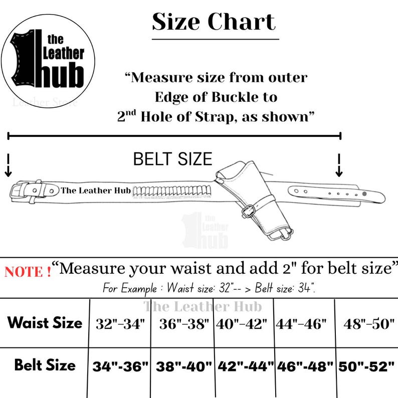 Handmade Western Leather Gun Holster Belt – Cowboy Action, Adjustable ...