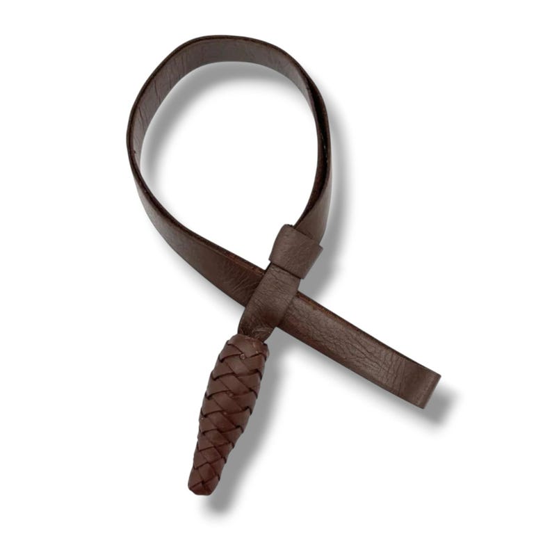 Handmade Brown Leather Sword Knot: Military Saber Tassel, Cosplay ...