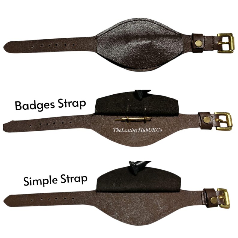 British Army Leather Rank Wrist Strap: Brass Buckle, Military Parade ...