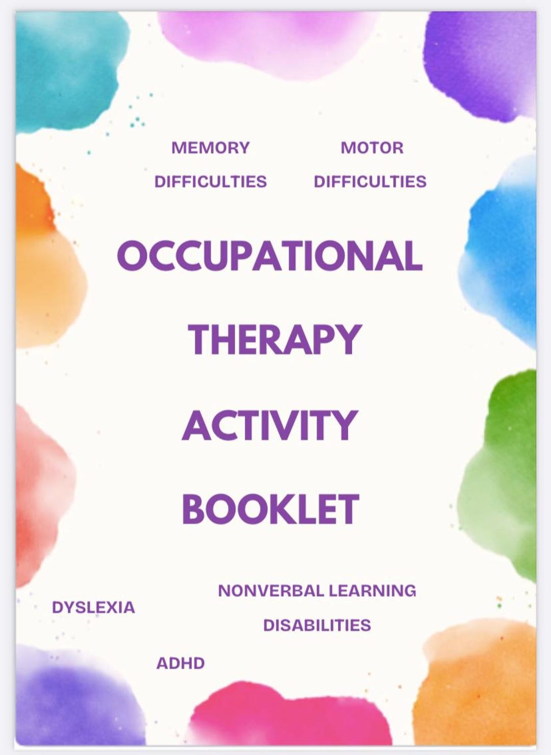 Occupational Therapy Activity Booklet (learning Disabilities, ADHD ...