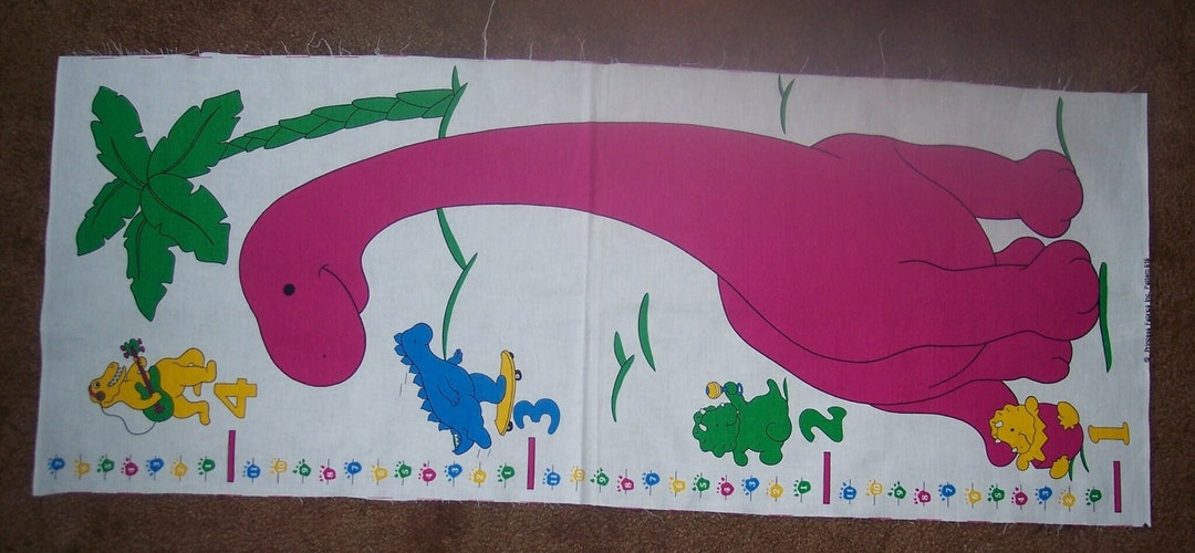 DIY Growth Chart Fabric Panel With Dinosaurs -- 5003 - Etsy