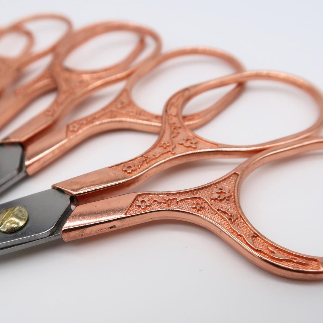 Rose Gold Embroidery Scissors, Stainless Steel Sewing Shears, Mini ...