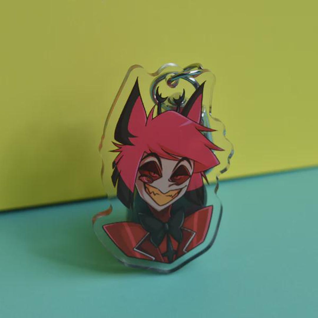 Alastor Keychain - Hazbin Hotel - Etsy