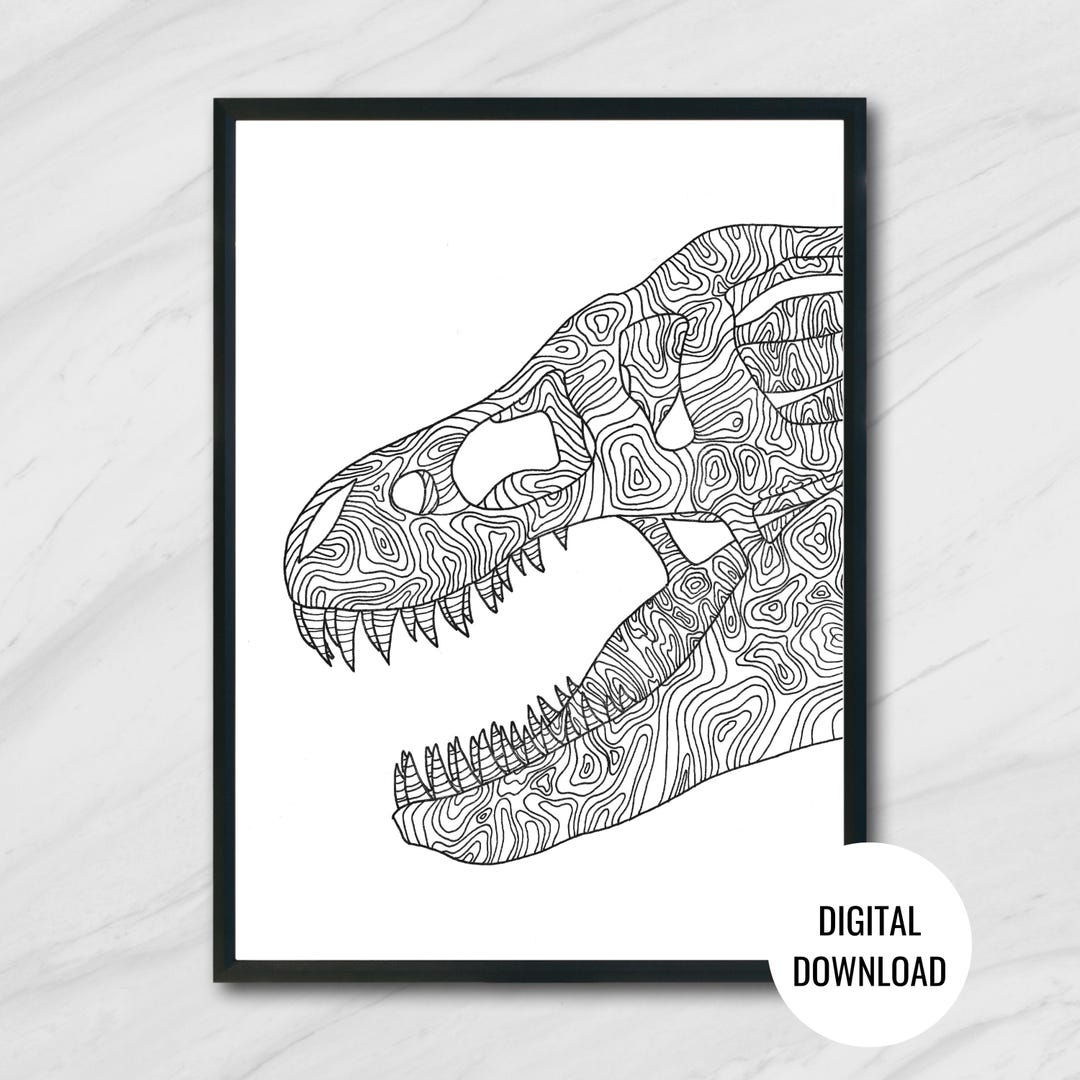 Design Print | Dinosaur | Poster Decoration | Digital Print | Wall ...