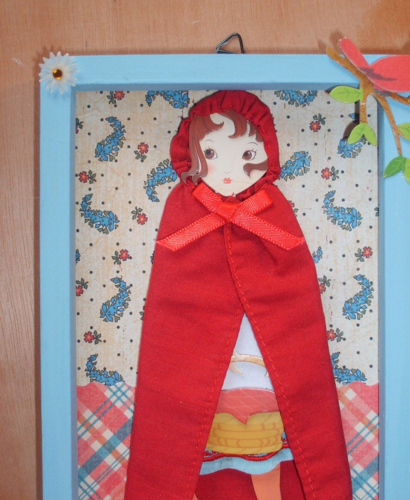 Little Red Robin Hood Altered Shadowbox - Etsy
