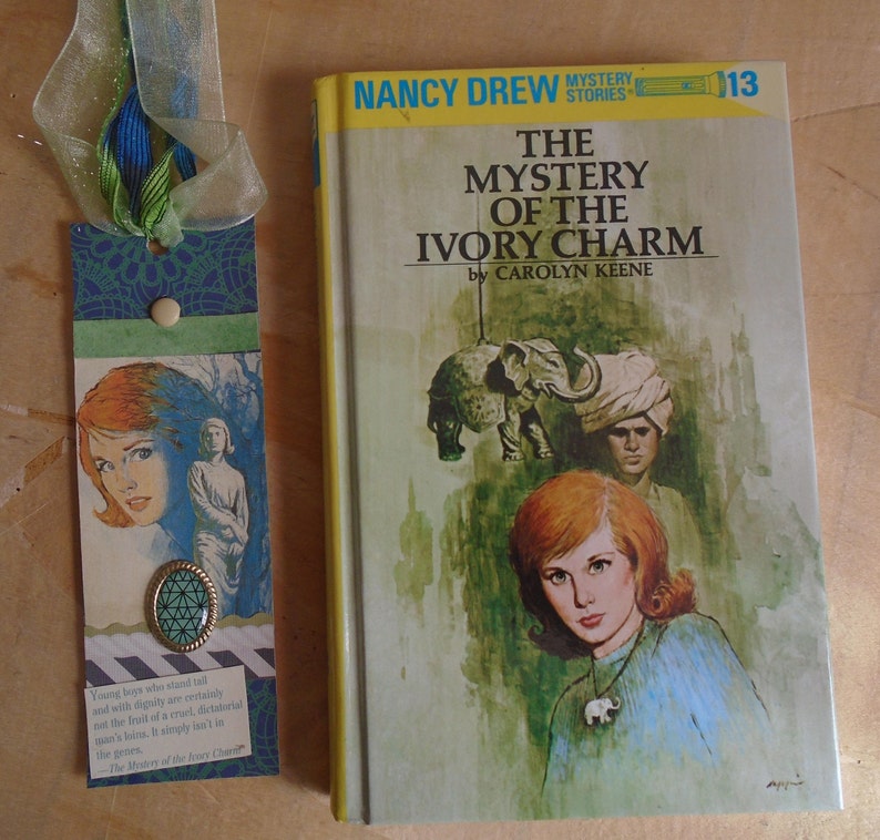 Nancy Drew Gift Set Vintage Book and Handmade Bookmark - Etsy