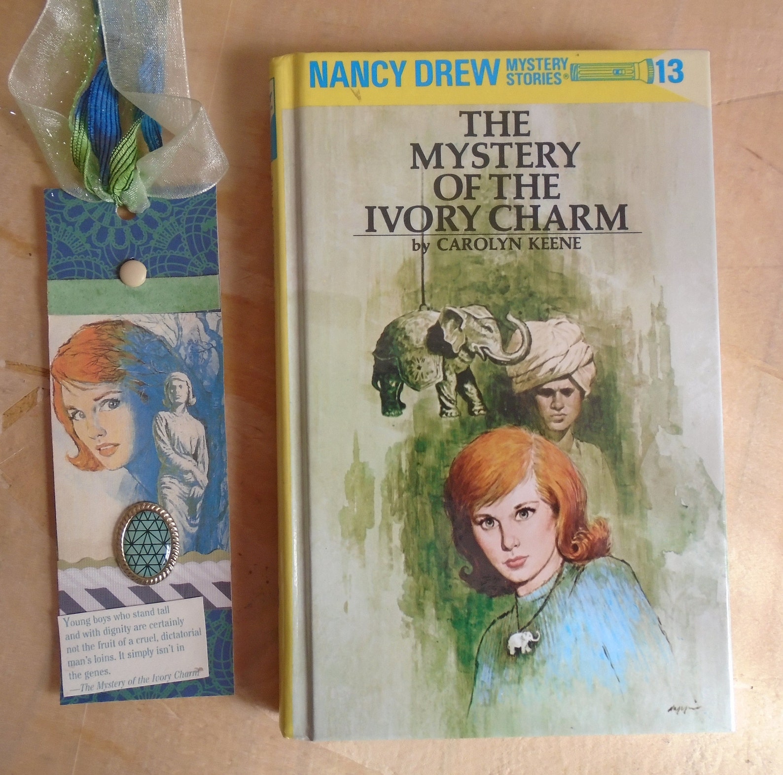Nancy Drew Gift Set Vintage Book and Handmade Bookmark - Etsy