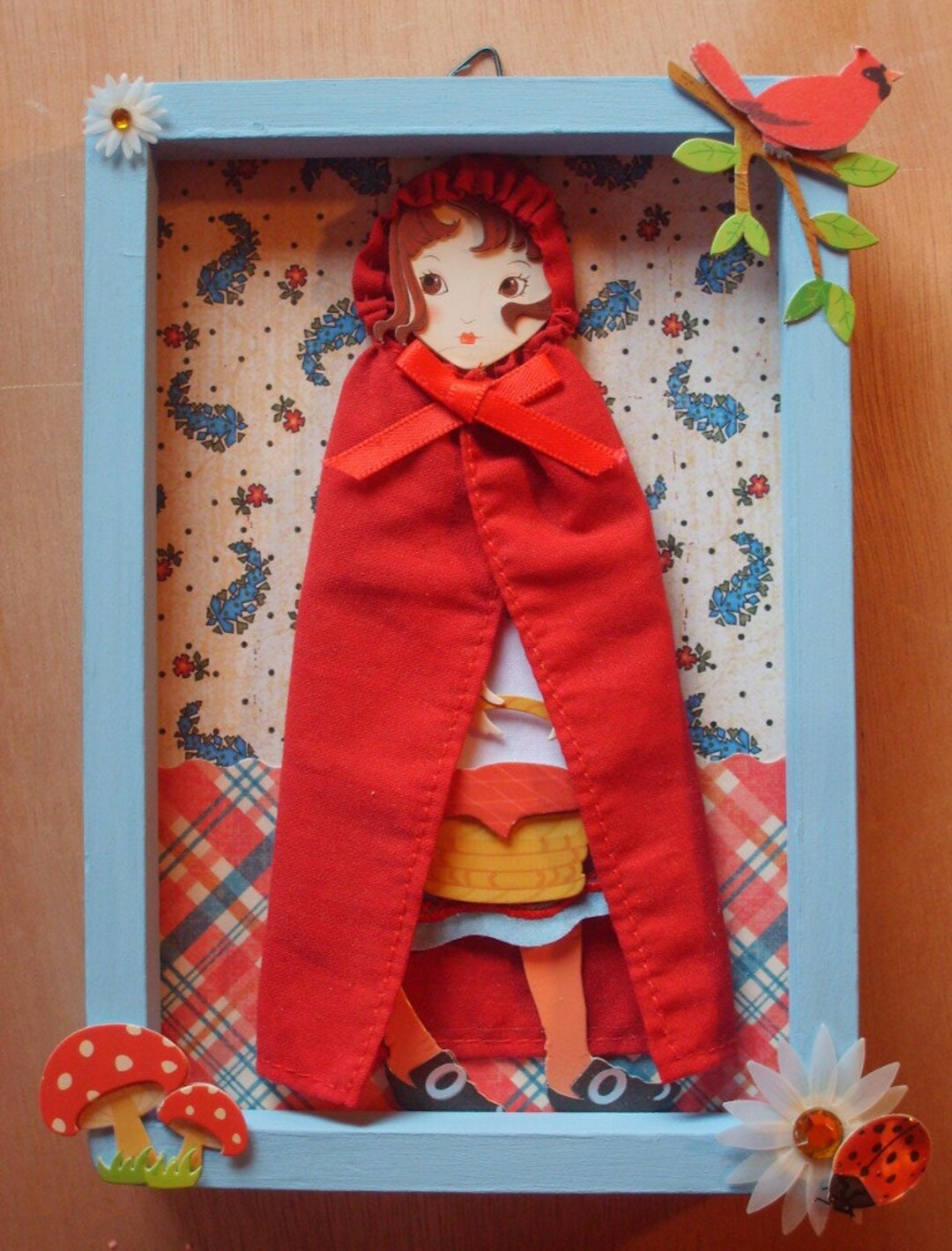 Little Red Robin Hood Altered Shadowbox - Etsy