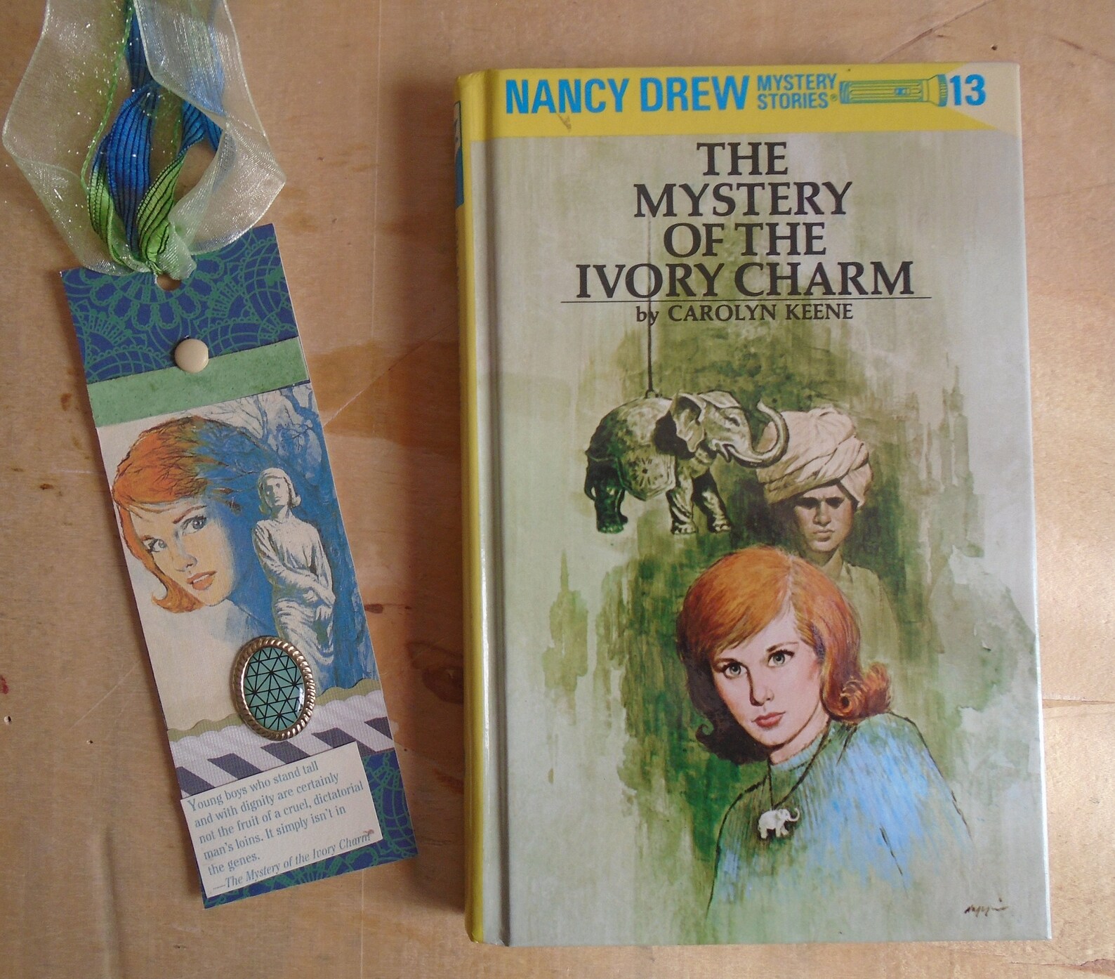 Nancy Drew Gift Set Vintage Book and Handmade Bookmark - Etsy