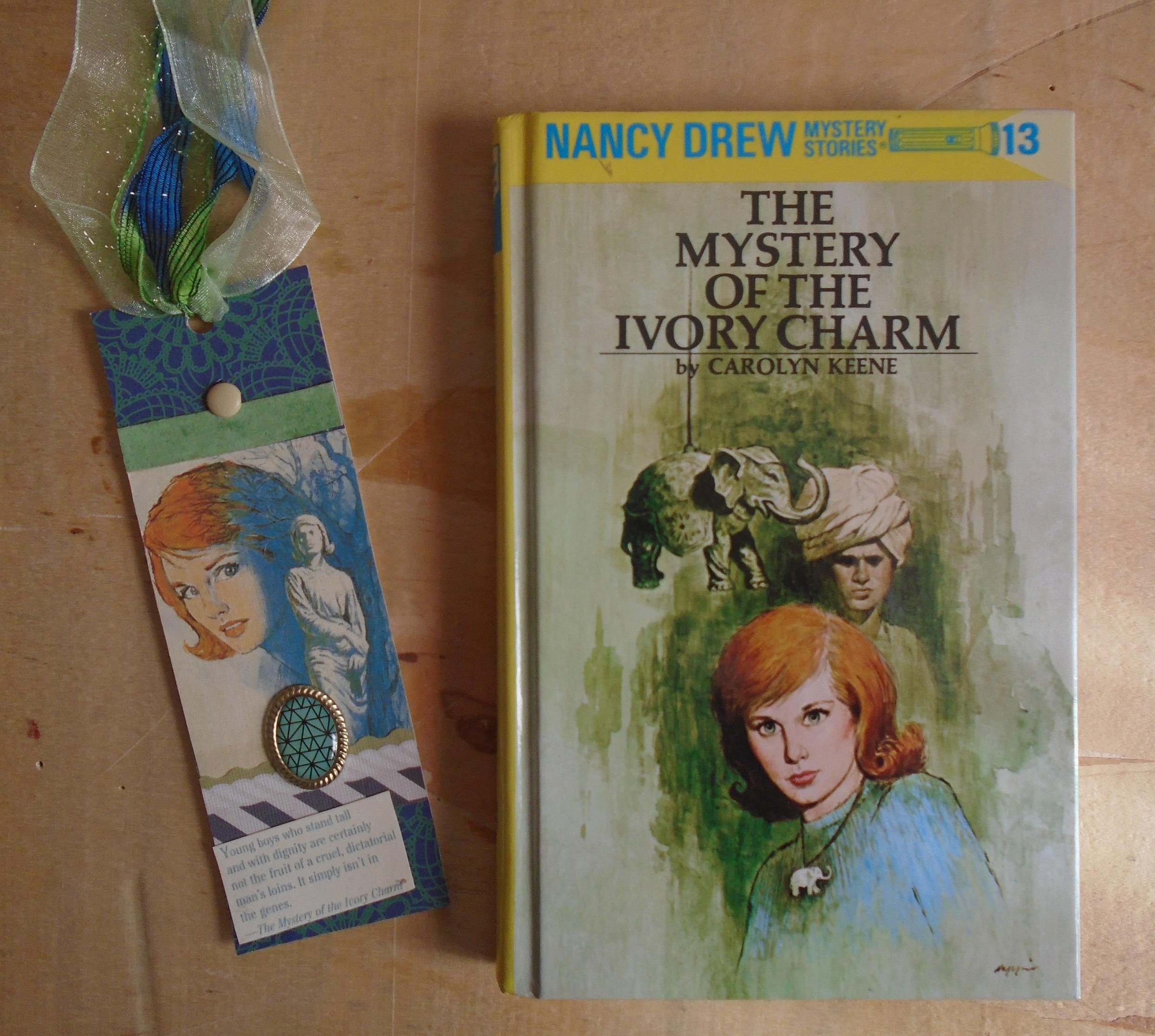 Nancy Drew Gift Set Vintage Book and Handmade Bookmark - Etsy