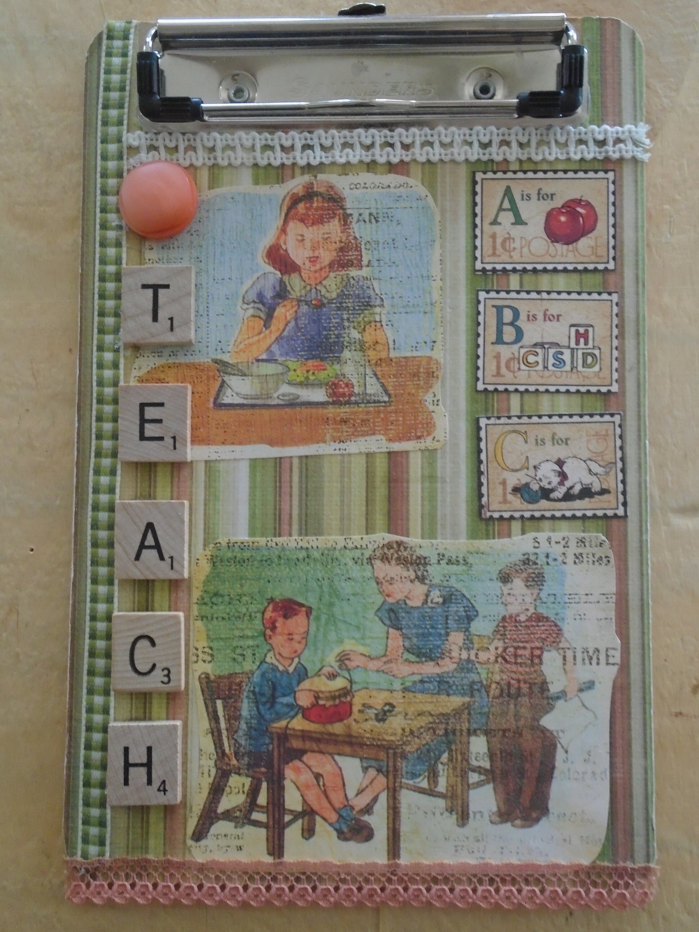 Vintage Inspired School Classroom Teacher Altered Mini | Etsy