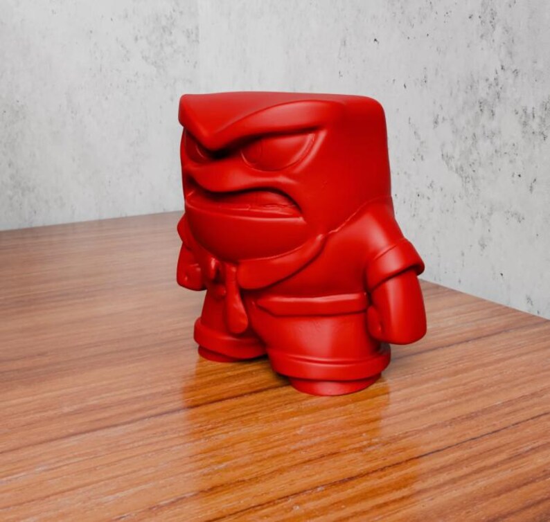 Inside Out 2 Anger Figure 3D - Etsy
