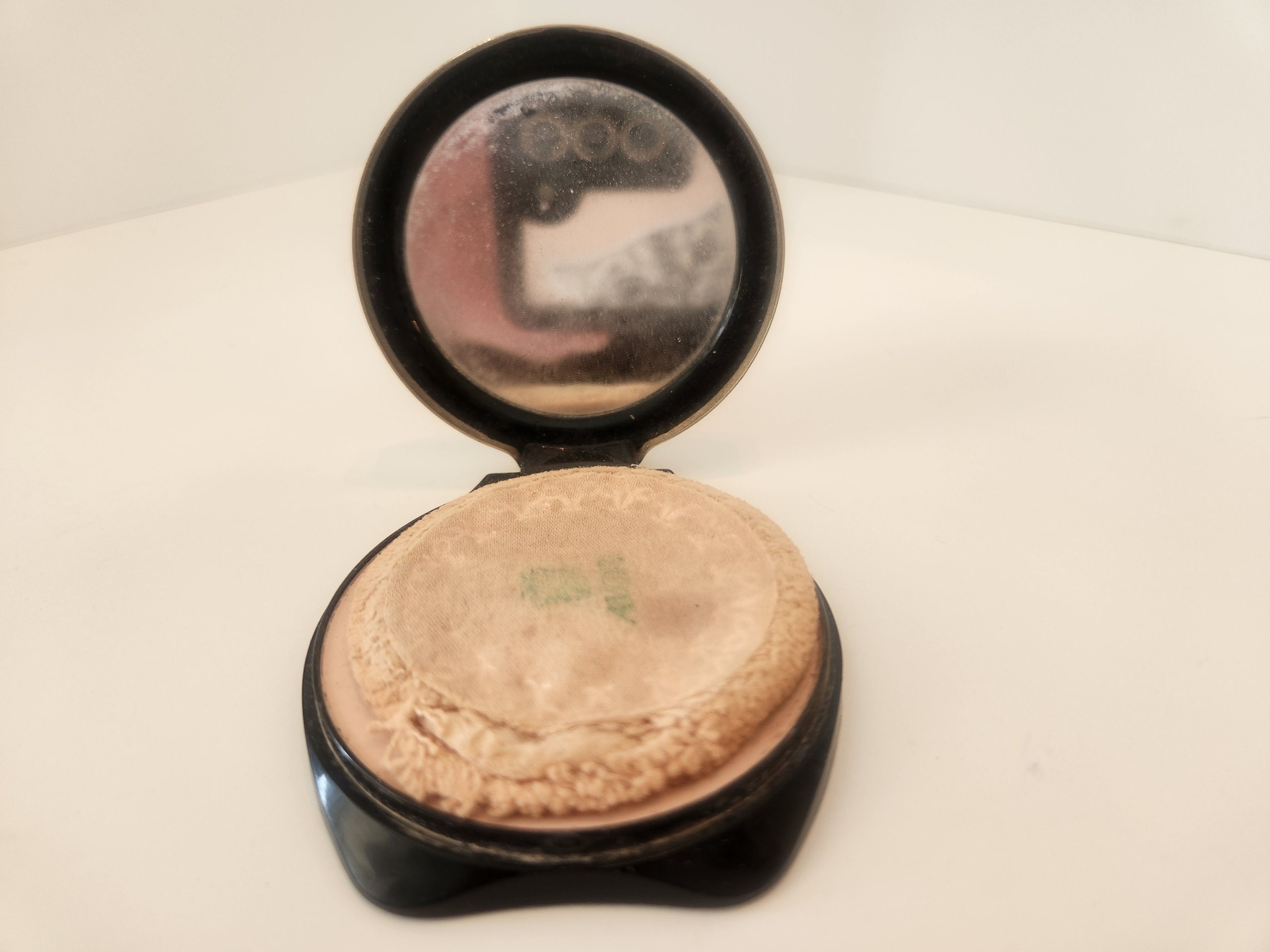 Lot of TWO Black and Gold Vintage Powder Compacts Avon - Etsy