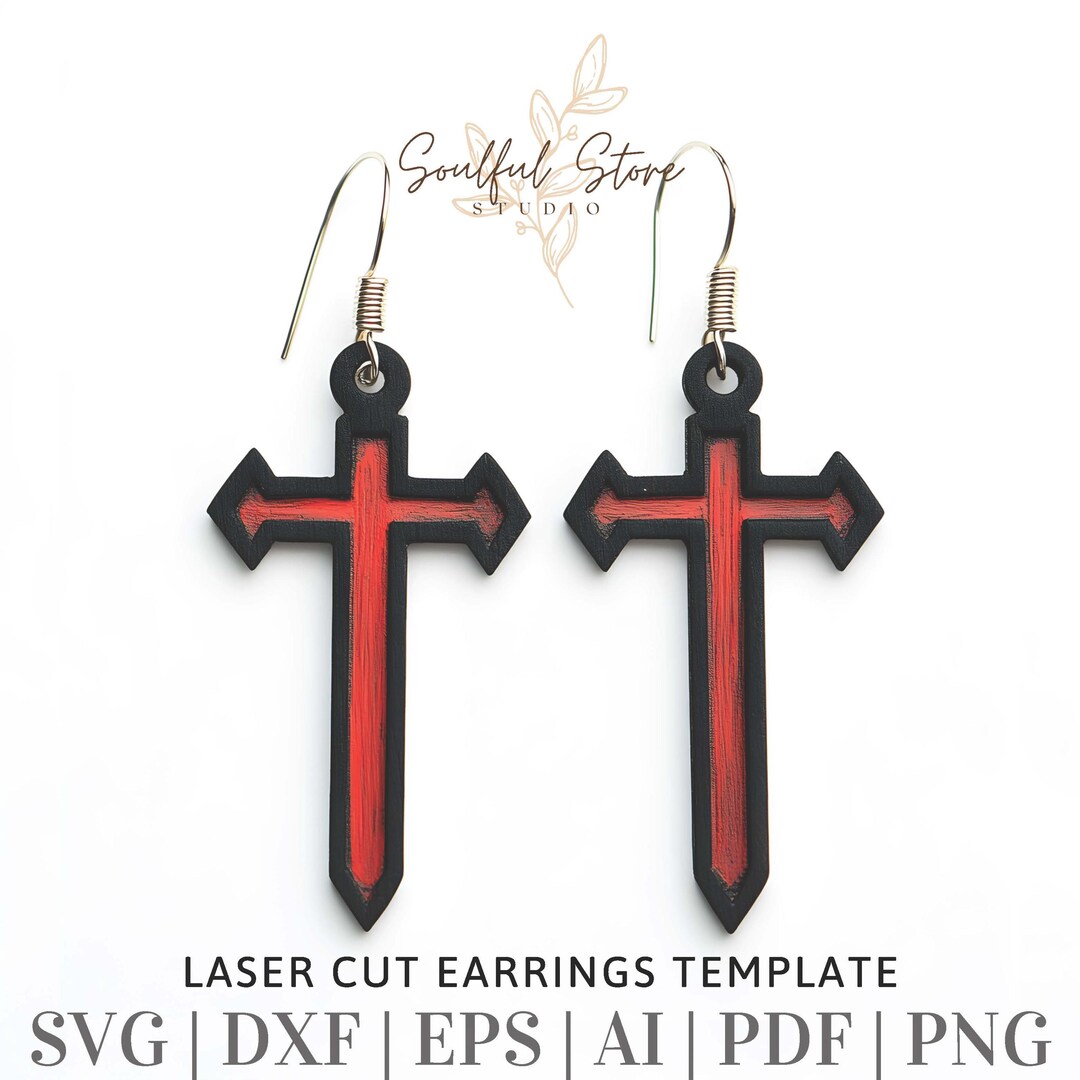 Samurai Sword Wood Earrings Templates Laser Cut Files Svg,digital ...