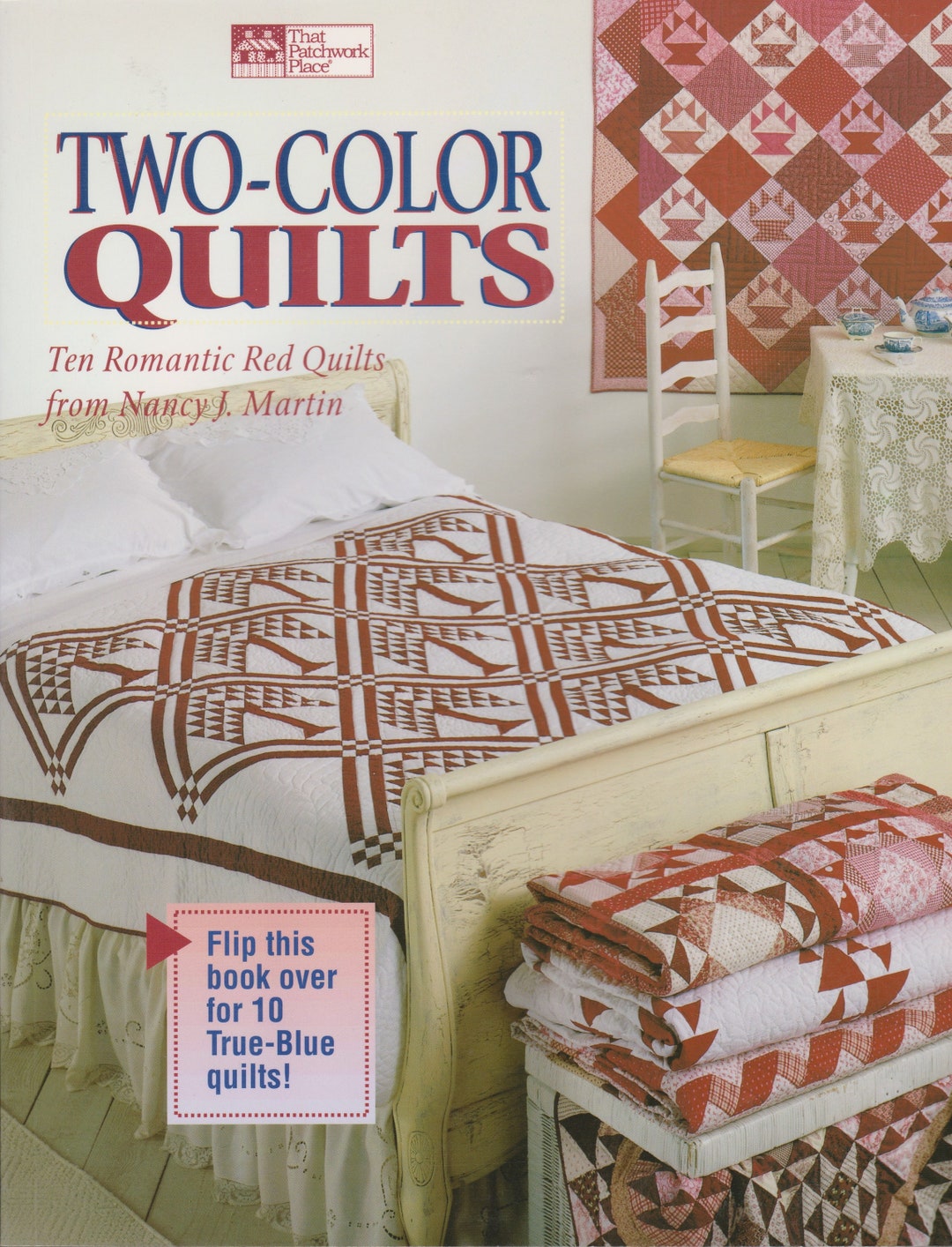 Two-color Quilts Ten Romantic Red Quilts Ten True-blue Quilts - Etsy