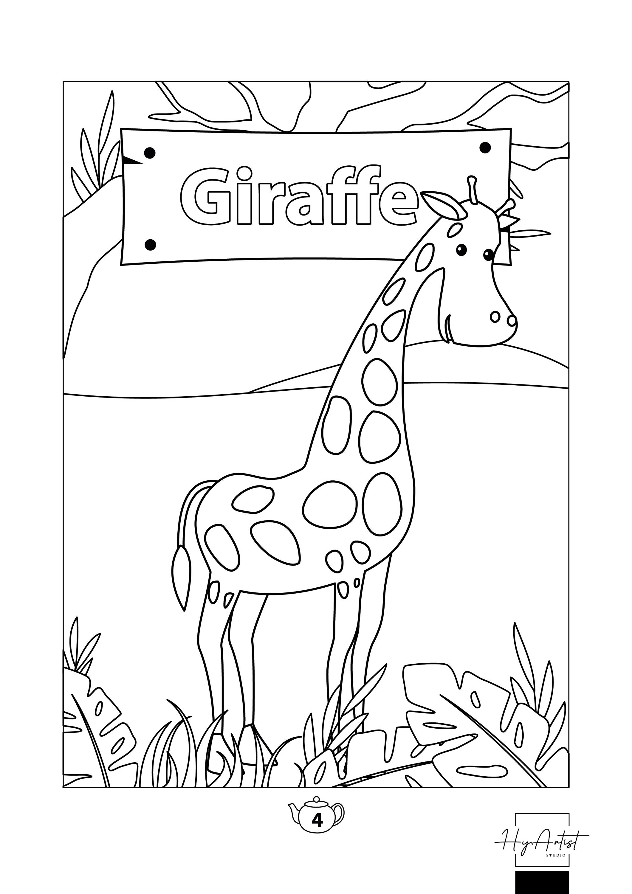 Kids Jungle Coloring Book! - Etsy