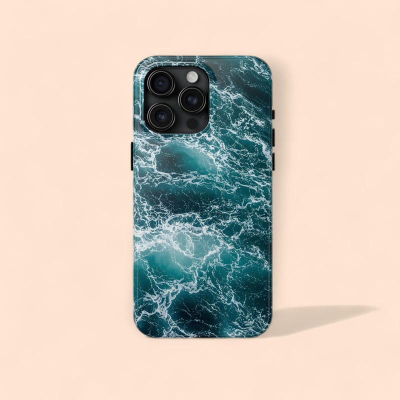 Blue Wave Phone Case - Etsy