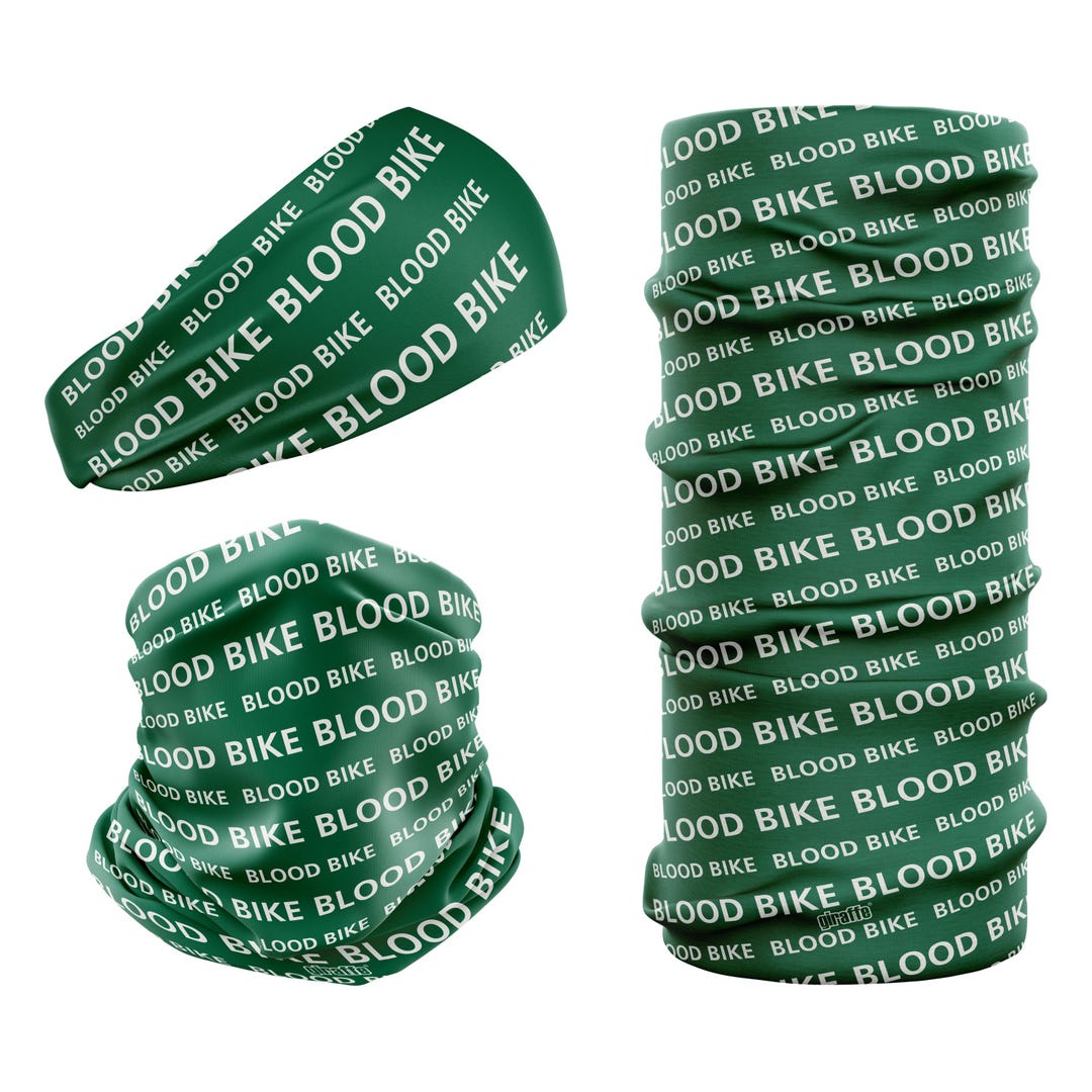 Blood Bike Green Multifunctional Bandana Seamless Headwear Snood Using ...