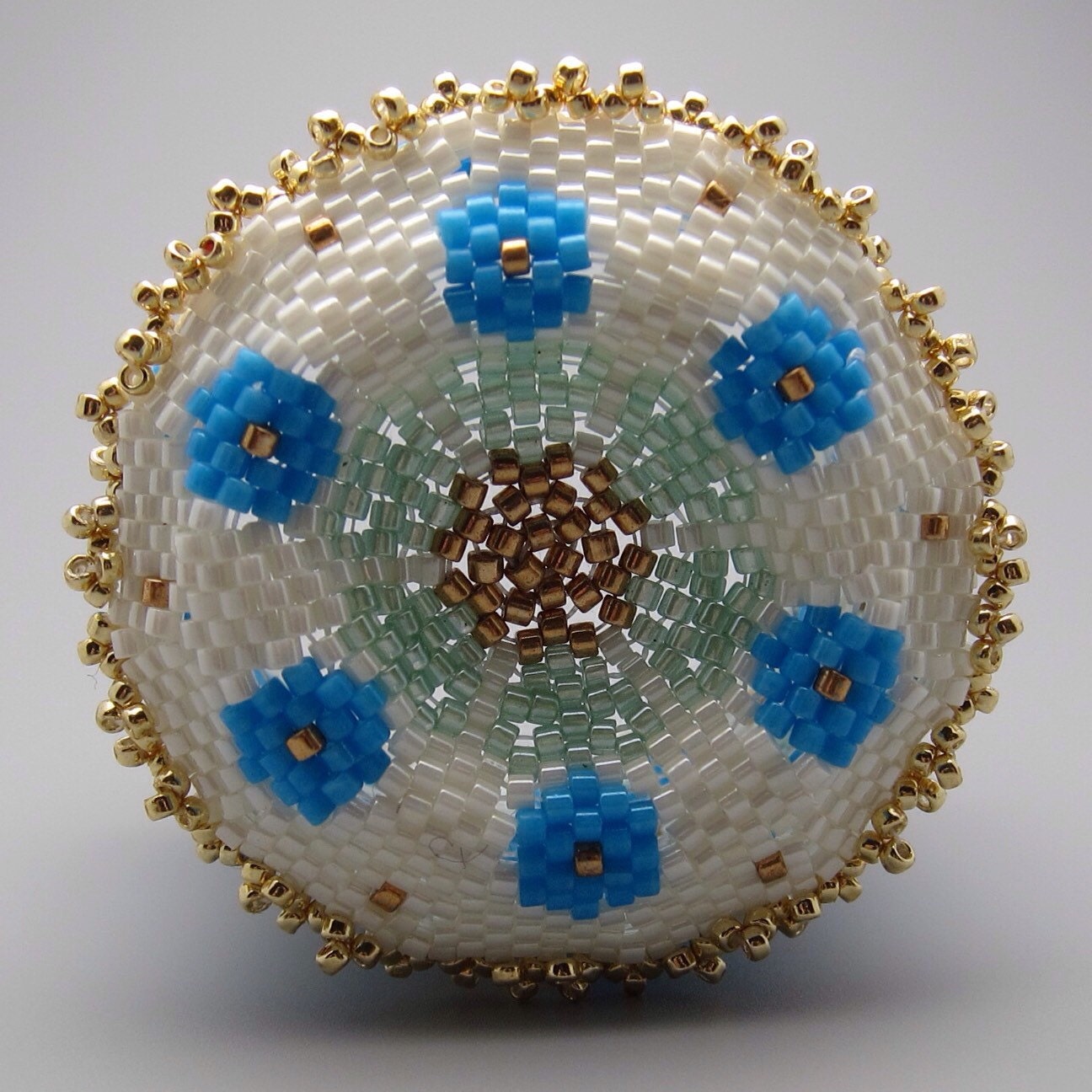 Beaded Basket - Collectible Basket - Bead Art - Seed Bead Art - Art ...