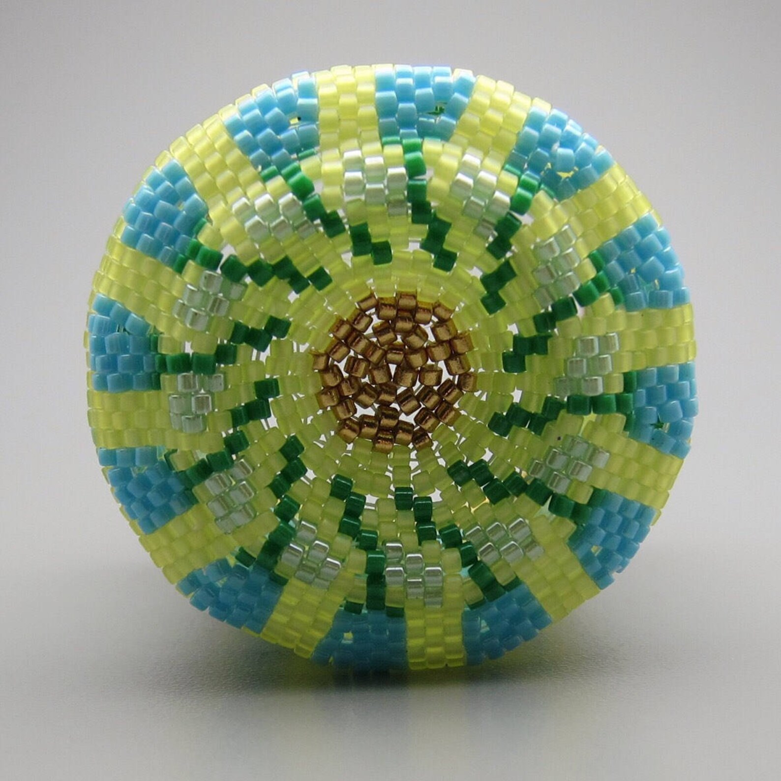 Beaded Basket - Collectible Art Basket - Bead Art - Beadweaving - Art ...