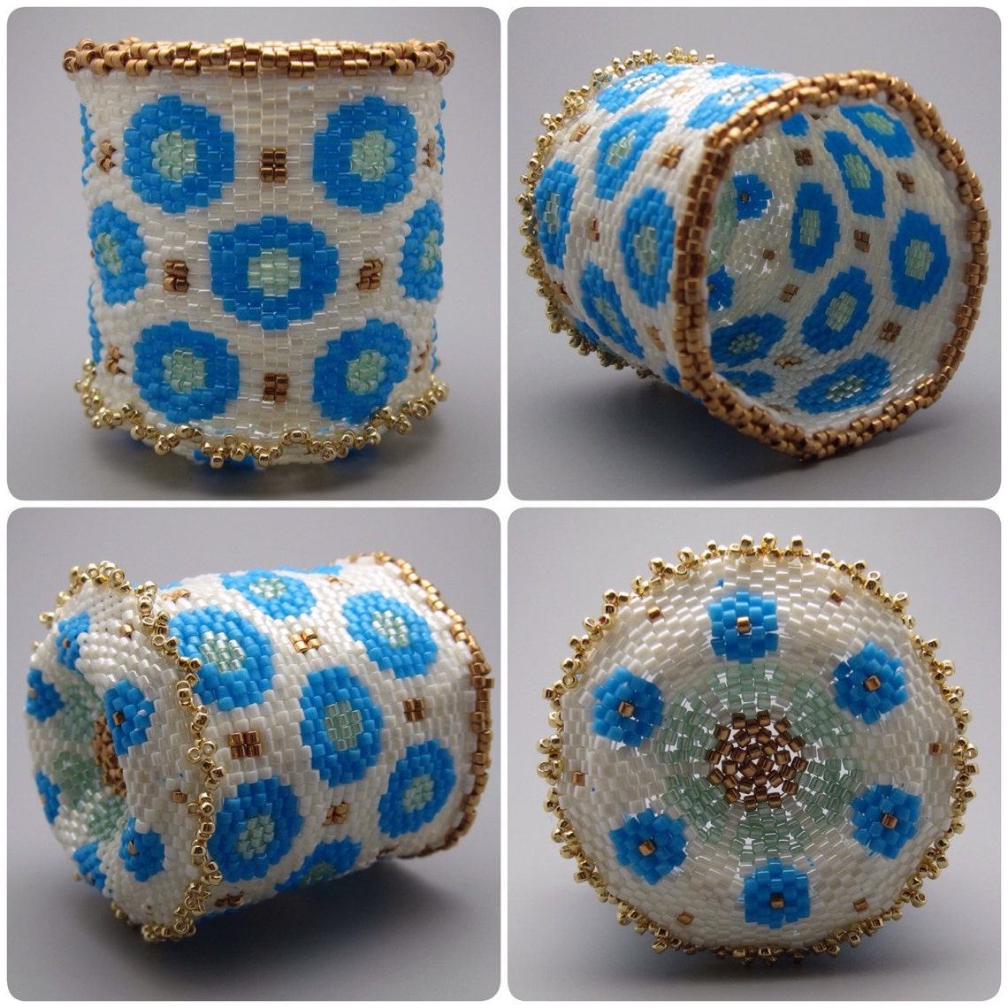 Beaded Basket - Collectible Basket - Bead Art - Seed Bead Art - Art ...