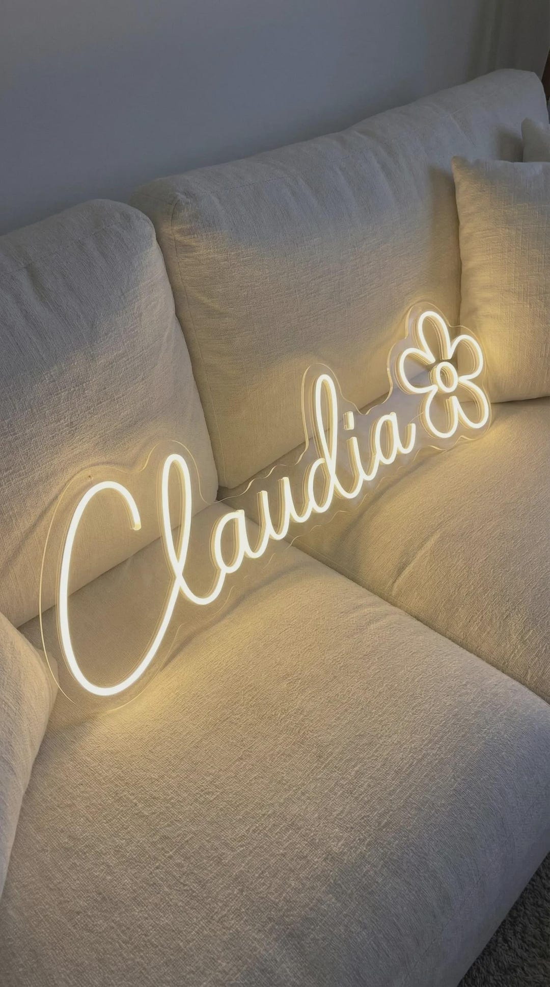 Custom LED Neon Name Sign for Bedroom | Personalized Wall Light Decor ...