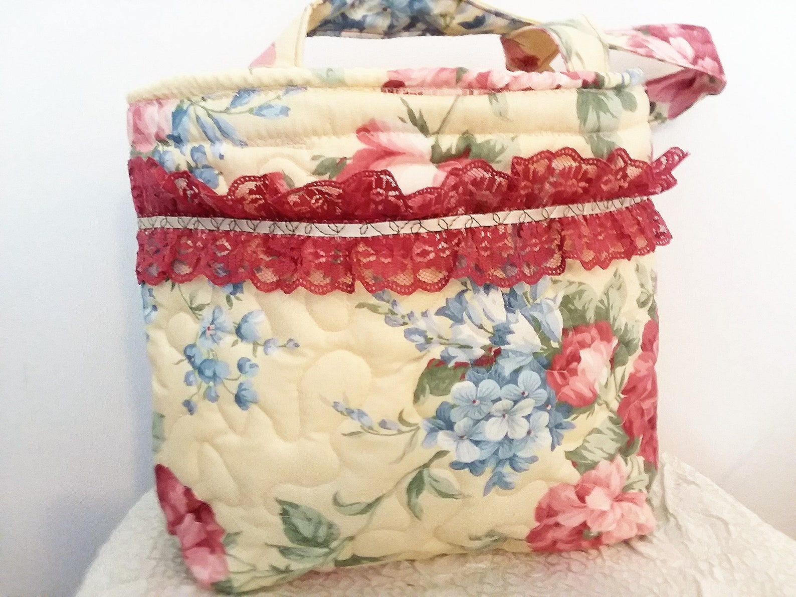 Tote Quilted Country Cottage Collection Medium Tote Bag Choice | Etsy