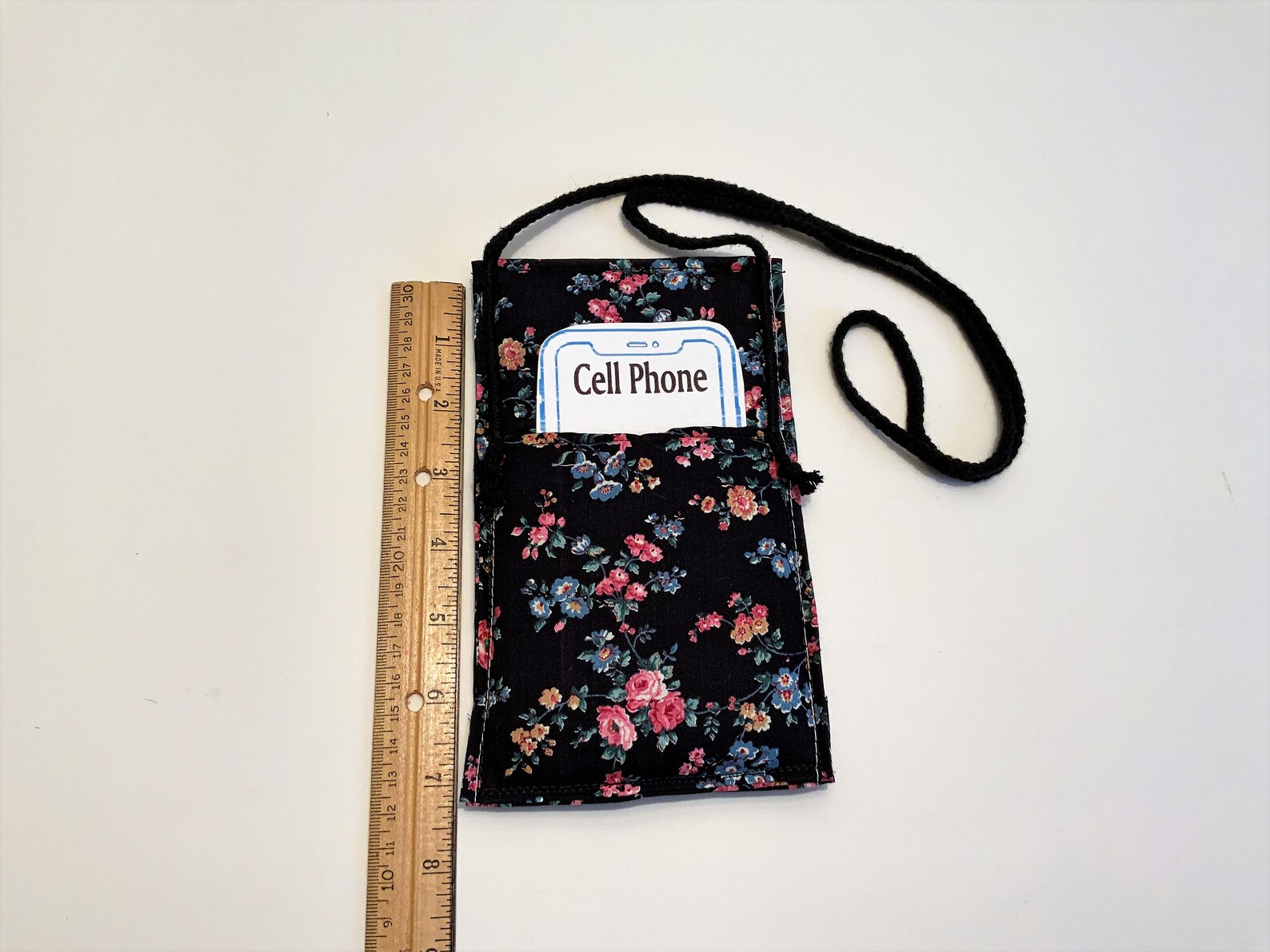 Cell Phone Carrier Necklace Lanyard Padded Fabric Phone Pouch | Etsy