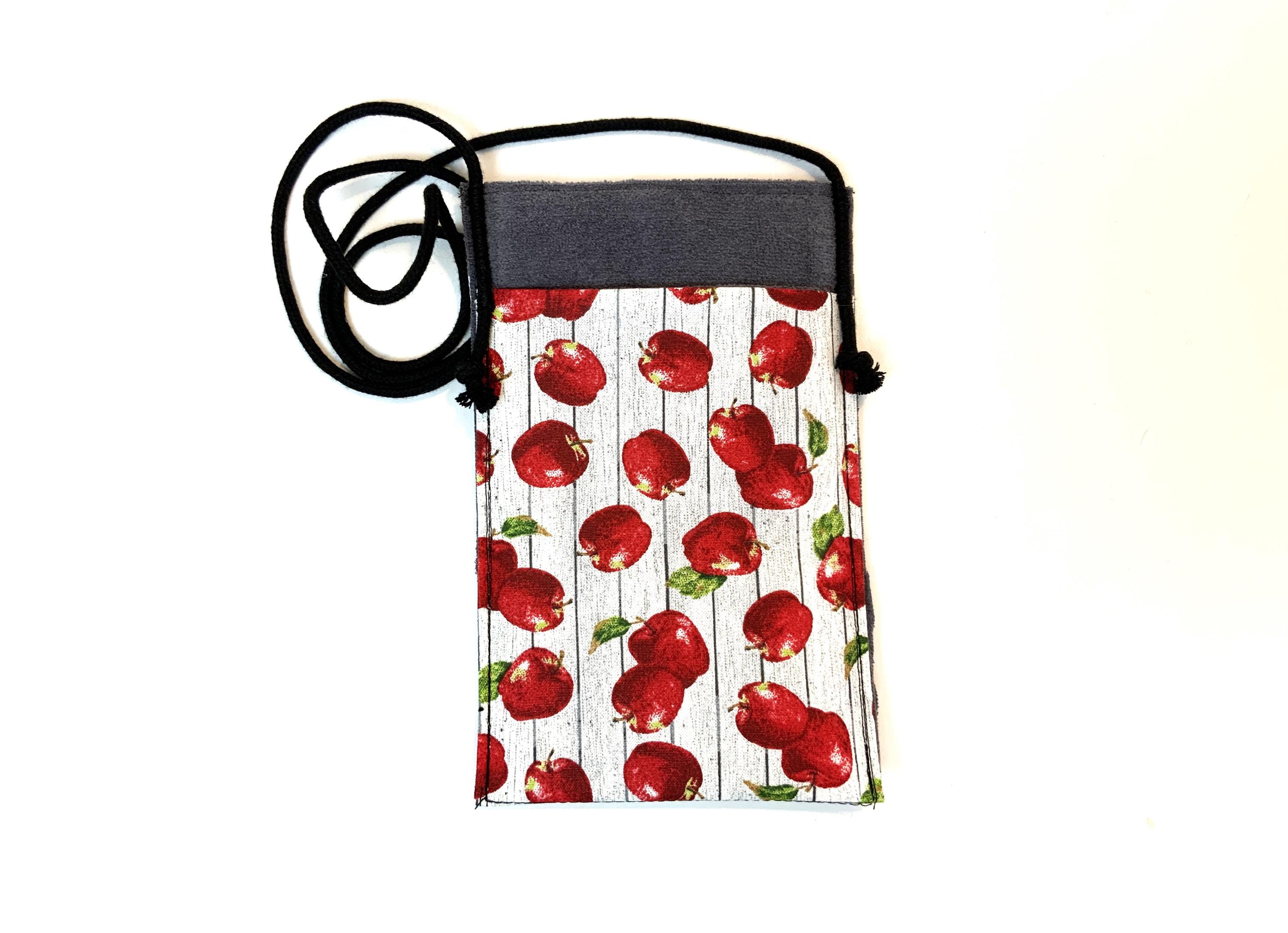 Padded Fabric Cell Phone Necklace Pouch: Hands-free Lanyard Choice of ...